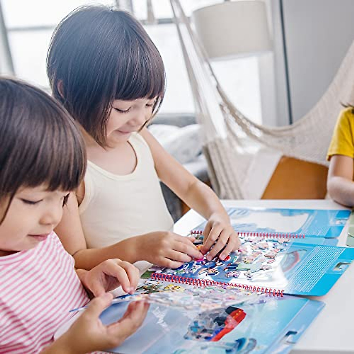 Melissa & Doug PAW Patrol Restickable Puffy Stickers 3-Pack – Adventure Bay, Jake’s Mountain, Jungle - PAW Patrol-Themed Resuable Sticker Activity Sets For Kids