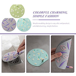 3pcs Floor Drain Bathtub Odors Stoppers for Drain Bathroom Odors Stoppers Drain Cover Odors Stoppers Cover Odors Stoppers Bathtub Drain Sink Cover Kitchen Sewer Drainer Stoppers