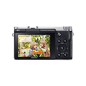 Samsung EV-NX3000BEIUS Wireless Smart 20.3MP Compact System Camera with 3-Inch LCD and 20-50mm Compact Zoom (Black)