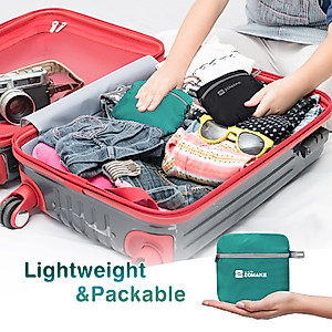 ZOMAKE Packable Hiking Backpack Water Resistant:32L Lightweight Foldable Backpacks - Small Packable Back Pack for Travel Camping Hiking Women Men (Olive green)