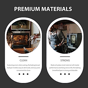 UPKOCH Bread Pan Toast Mold Bread Baking Mold Toast Cooking Mold Loaf Pan Carbon Steel Baking Pan Reusable Toast Pan Kitchen Gadget Metal Loaf Tin Toast Diy Baking Mold Home Bake Mold