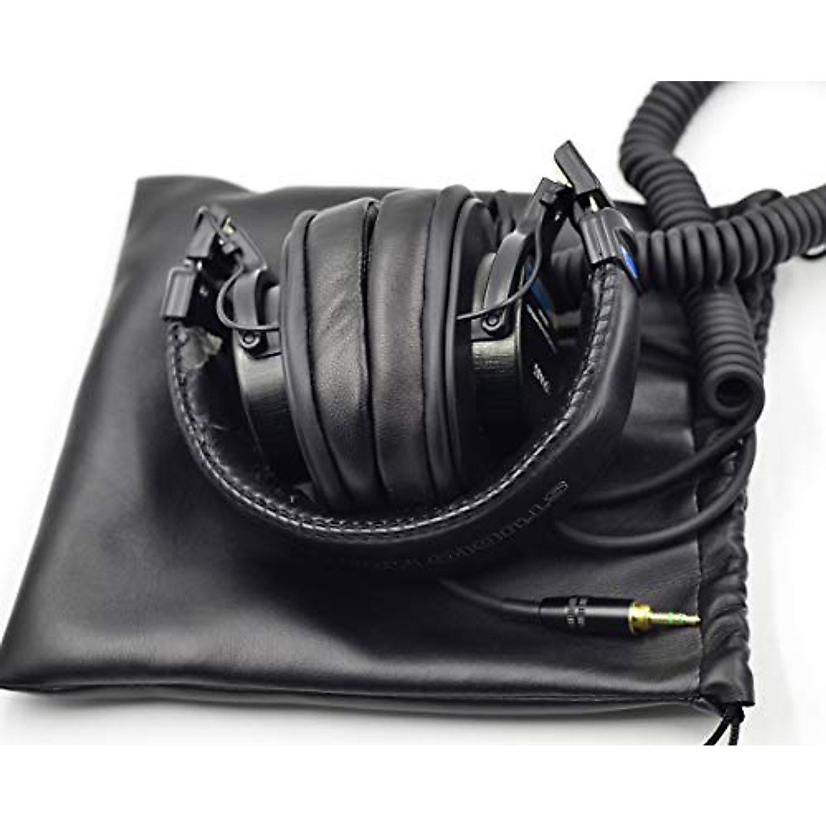 7506 Upgrade Quality Earpads - Genuine Leather Ear Pads Compatible with Sony MDR-7506, MDR-V6, MDR-V7, MDR-CD900ST Headset, Softer Small Sheepskin,High-Density Noise Cancelling Foam,Added Thickness