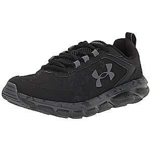 Under Armour Men's Charged Assert 9 Camo Sneaker, Black (001)/Black, 9.5