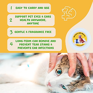 Leo Pet Supplies - Eye & Ear Wipes for Pets - (100 Count) - Cleanser for Dogs and Cats, Non-Irritating Ingredients; Aloe Essence and Coconut Oil, Specially formulated, Everyday use, Unscented