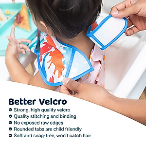 Tiny Twinkle Mess-Proof Baby Bib - Waterproof Bib for Baby Boy or Girl - Machine Washable - Adjustable Closure- PVC, BPA, & Phthalate Free - Great for Travel - Baby Food Bibs (3 Pack, Sage, Charcoal)