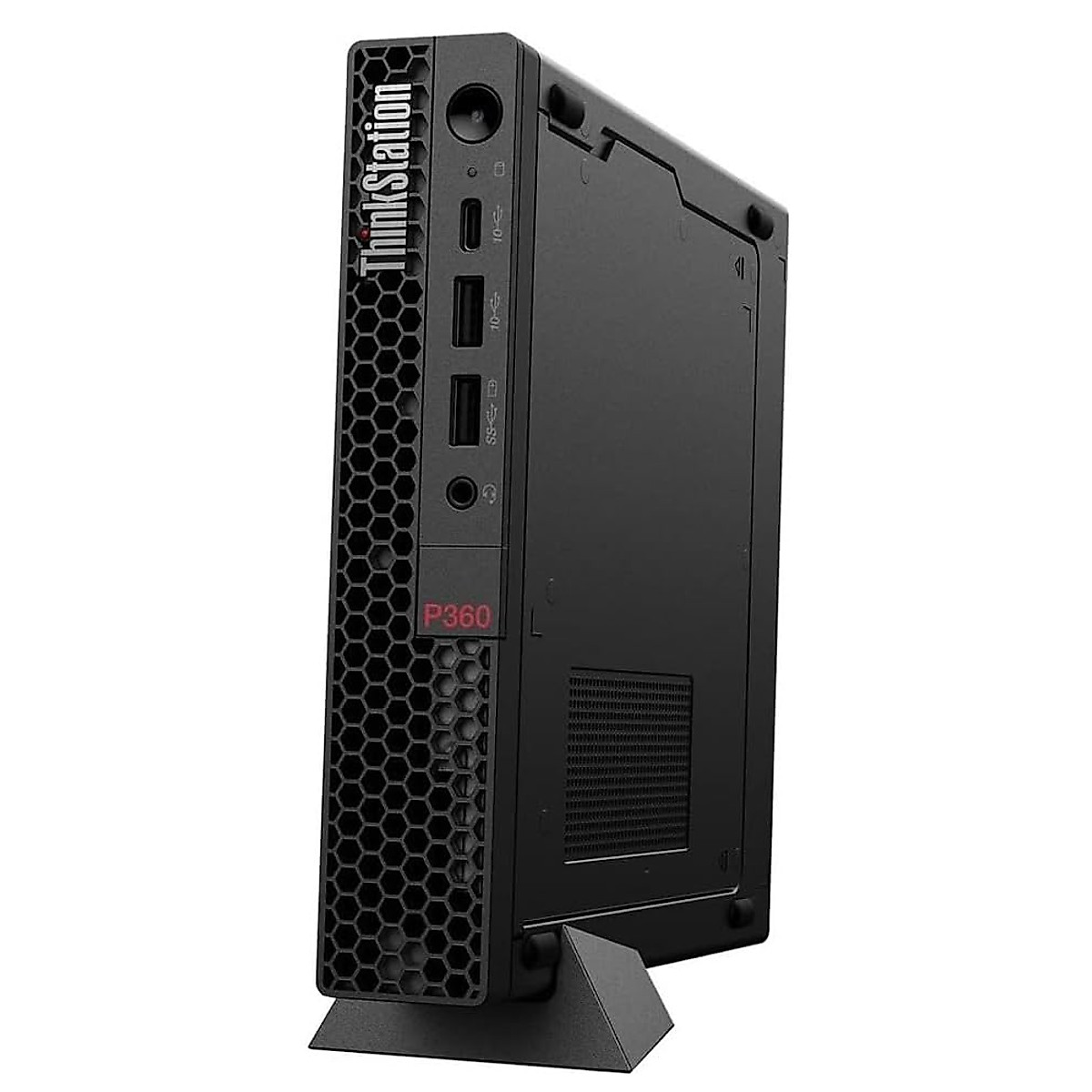 Lenovo ThinkStation P360 Tiny Business Mini Desktop (Intel i7-12700T 12-Core, 16GB RAM, 512GB PCIe SSD, T400 4GB, RJ-45, Display Port, SD Card, Black, Win 10 Pro) with KYB, Mouse, & Hub