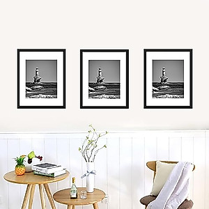 11x14 Picture Frame Set of 5, Display Pictures 8x10 with Mat or 11x14 Without Mat, Wall Gallery Photo Frames