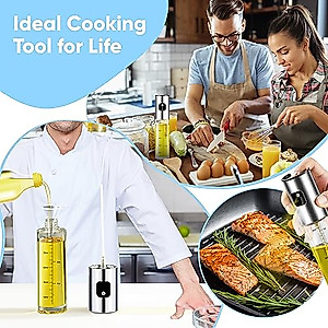 Oil Sprayer Mister for Cooking, kitchen Oil Sprayer Olive Oil Spray Bottles, 3.4-Ounce Capacity Food Grade Glass Bottle Oil Spritzer for Air Fryer, Salad, BBQ, Baking, Roasting, Grilling, Frying-1Pack