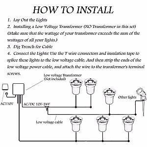 SUNRIVER Low Voltage Landscape Lights Landscape Well Lights 1W 12V-24V Outdoor In-Ground Lights IP67 Waterproof LED Landscape Lighting for Paver, Deck, Step, Garden Lights (6 Pack Warm White