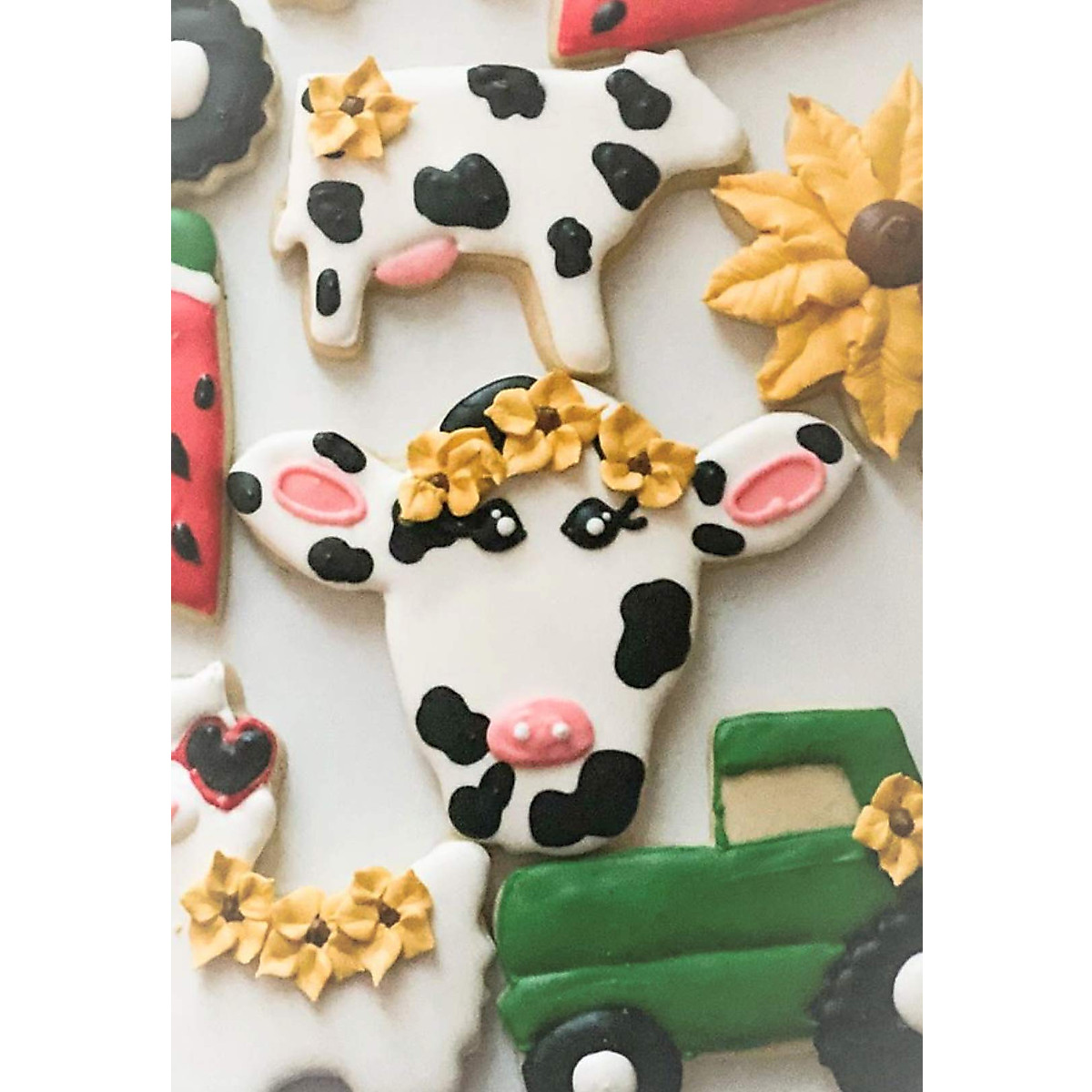 Cute Cow Steer Face Metal Cookie Cutter, 4.5" Made in USA by Ann Clark