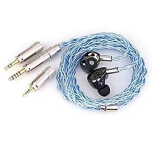 Linsoul TANGZU x HBB Wu Heyday HiFi Upgraded 14.5mm Planar Driver IEM with 5-Axis CNC Aluminum Shell, Detachable 3-in-1 Silver-Plated Cable