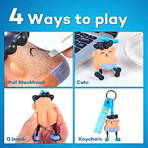 Angel's Wonderland Blue Kiss Blackheads Remover, Pimple Popper as Valentine's Day Gag Gift, Stress Relief Hair Pulling Toy