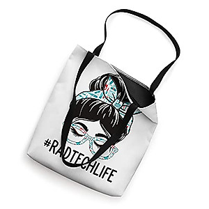 Rad Tech Week Appreciation Day Women Messy Bun For Work Tote Bag