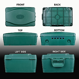 MASTERPLUG Weatherproof Cord Protector Box - Outdoor Waterproof Plastic Box Plug Cover, Durable Extension Cord Holder, Multi Plug Outlet Organizer