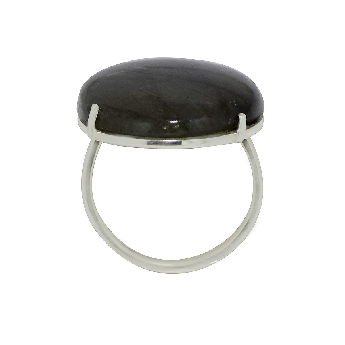 Shine Jewel 925 Sterling Silver Labradorite Single Stone Prong Set Cabochon Ring (12)