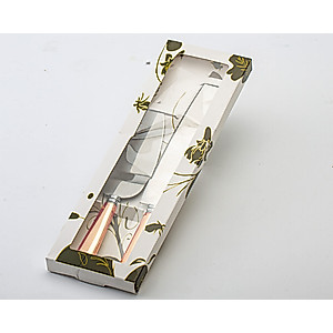 VARLKA Wedding Cake Knife and Server Set, Cake Cutting Set for Wedding Stainless Steel Blade and ABS Rose Gold plated handle Pie Server for Wedding, Birthdays, Anniversary, Parties