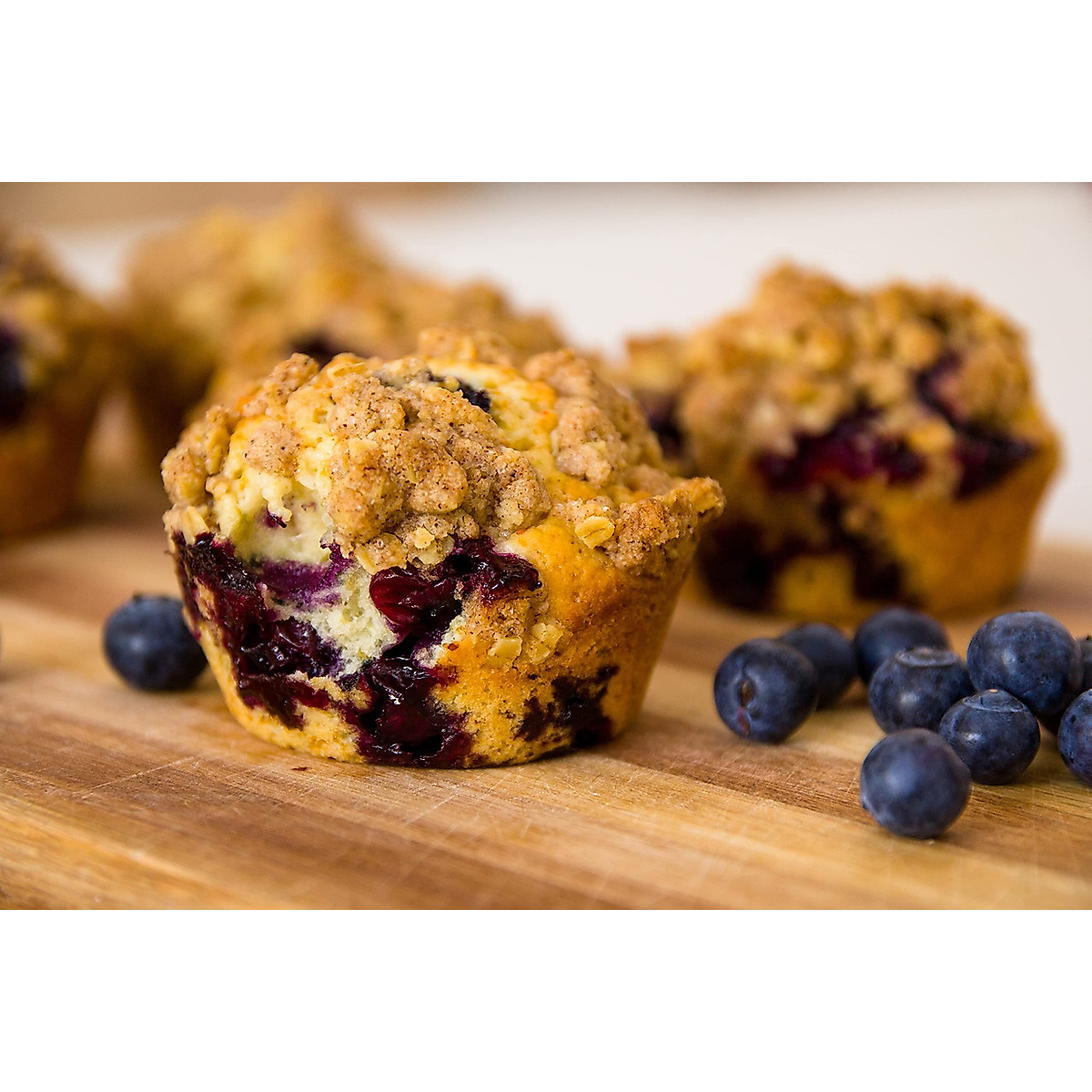 Bakerpan Silicone Muffin Pan, Non Stick Cupcake Tray, Muffin Baking Cups, Silicone Muffin Tray, 6 Cup Cupcake Pan, Purple - Set of 2