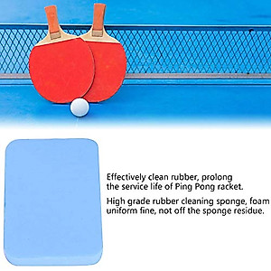 Dilwe Paddle Cleaner, Rubber Table Tennis Sponge Cleaner Table Tennis Racket Care Accessory for Table Tennis Racket Cleaning