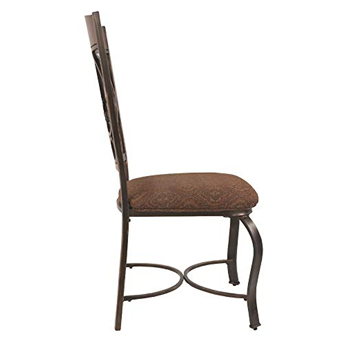 Signature Design by Ashley Glambrey Old World Dining Chair with Cushion, 4 Count,, Brown