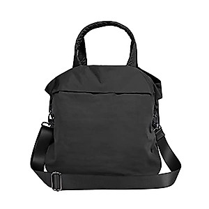 ODODOS 19L Multi Hobo Bags 2.0 with 2 Straps for Women, Totes Handbags, Crossbody Shoulder Bags, Black