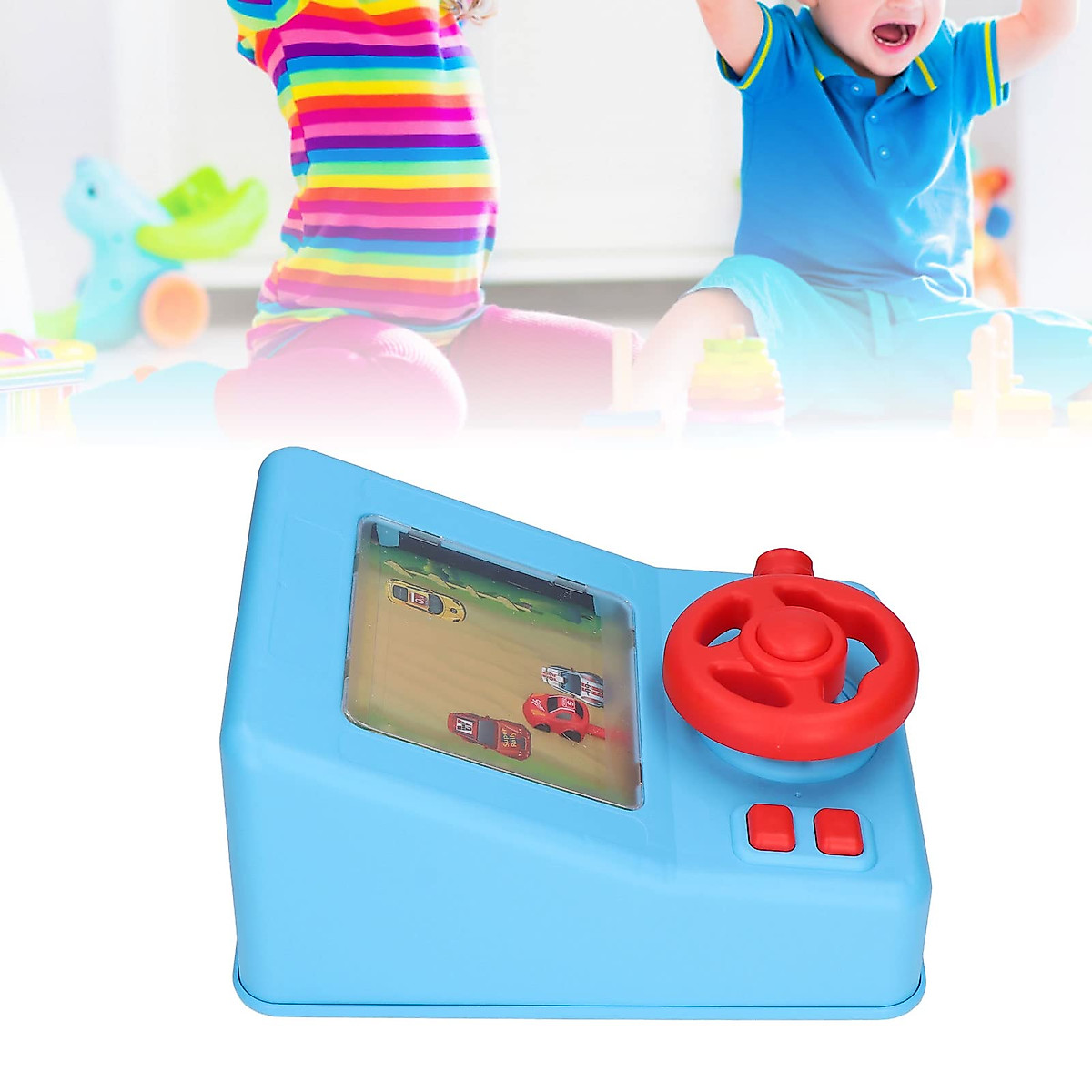 01 02 015 Handheld Game Console, Racing Adventure Game Console Kids' Handheld Games Pre-Kindergarten Toys Develop Their Thinking Logical Abilities