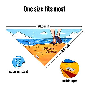 HI-HIXO Blue Dog and Owner Matching Set |Dog Bandanas and Men Socks Set | Original Designed Dog Scarf Bibs for Small Medium Large Dogs | Dog and Owner Friendship | Pet Lover Gifts