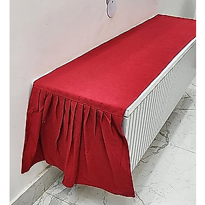 Throw Pillow Red Modern TV Console Unit Runner/TV Cabinet Cover Diwali Festival Decor (3 Feet TV Console(14x48 Inches))