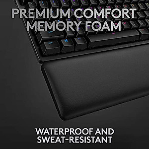 Logitech G513 Carbon RGB Backlit wIRED Mechanical Gaming Keyboard with GX Blue Clicky Key Switches LIGHTSYNC Technology Memory Foam Comfort (Carbon) (Renewed)