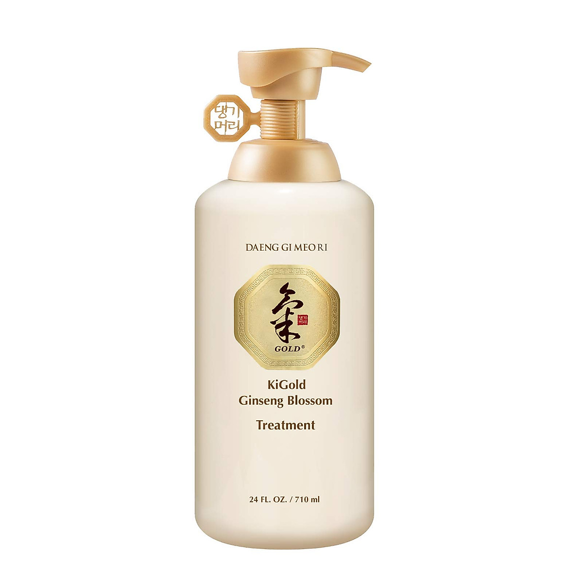 Daeng Gi Meo Ri - Ki Gold Ginseng Blossom Treatment, No Silicone, For Glossy and Elastic Hair, Deeply Hydrating and Moisturizing, 710ml