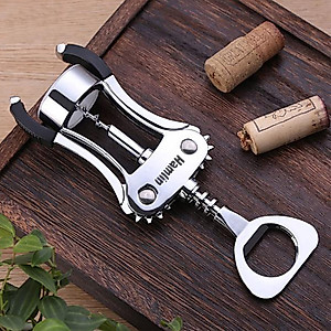 AIPNIS Personalise Wing Corkscrew,Multifunctional Wine Beer Bottle Opener,Custom Gift Corkscrew Suitable for Kitchen Castle Restaurant Bar,Wine Cork and Beer Cap Remover