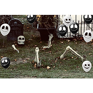 36PCS Halloween Skeleton Demon Latex Balloons - Nightmare Before Xmas Halloween Party Decorations Supplies Favors Halloween Haunted House Cosplay Theme Party Decoration Balloon