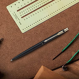 Parker Classic Matte Black Gold Trim Ball Pen
