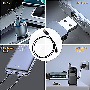 TIDRADIO TD-M8 2 Way Radio Walkie Talkies Rechargeable VOX License-Free Two Way Radio with Earpiece Walkie Talkies for Adults School Church Restaurant Business Office (10 Pack)