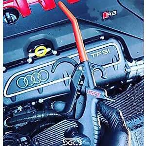 SGCB Pro Air Pressure Blow Gun, 230 Max PSI High Power Air Nozzle Blow Gun Adjustable Air Flow Trigger Angle Ben Jet Nozzle Rubber Tip 1/4" Air Inlet Adapt To Air Compressor For Car Clean Care Detail
