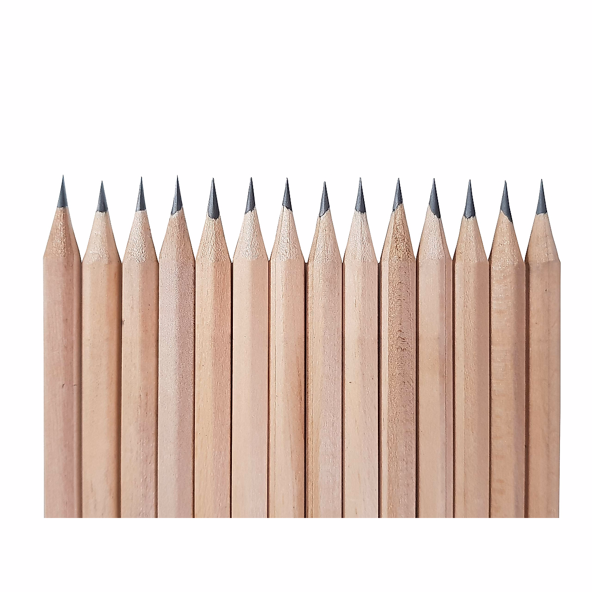 Pre-sharpened Raw Natural Wood Pencils 72 PCs in Box : TiT