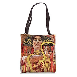 Gustav Klimt - Hygieia Medicine Greek Goddess of Health Tote Bag