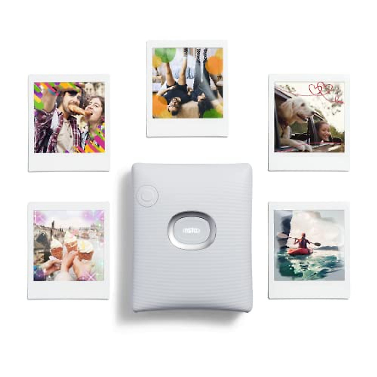 Fujifilm Instax Square Link Smartphone Printer- Ash White