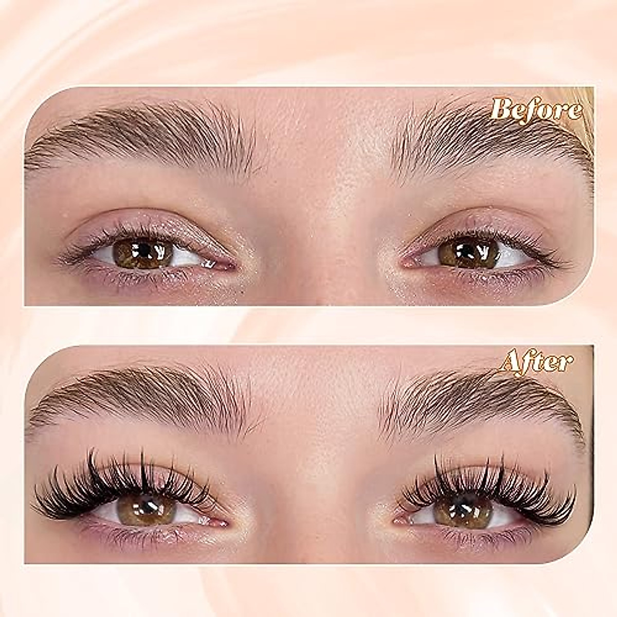 DIY Lash Extension Kit Lash Clusters Kit 168Pcs Natural Look Individual Cluster Eyelashes 10-16MM Eyelash Extensions at Home Lash Bond and Seal Strong Hold by Newcally