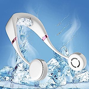 NORMIA RITA 2023 Neck Cooling Fan with AC Cooling System 360° Free Rotation Personal Fan 4000mAh Rechargable Portable Wearable Air Conditioner Fan for Sports Outdoor Working