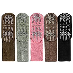 Non Slip Yoga Socks for Women,Knee High Socks,Anti-Skid Pilates, Barre, Dance Barefoot Workout Socks 1Pair (Green)