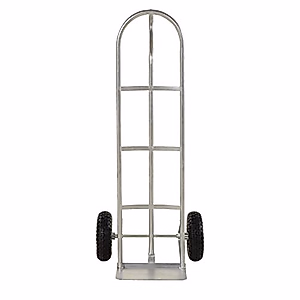 Vestil - SPHT-500S Steel Hand Truck with P Handle, Pneumatic Wheels, 500 lbs Load Capacity, 52" Height, 21" Width X 18" Depth