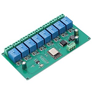 ESP8266 Relay Module 8‑Channel Development Board DC 7‑28V / 5V PCB Relay Module for Smart Home Control