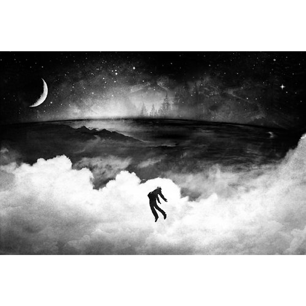 Lost in the World by Alex Cherry - Mini Art Block Print - 12 x 10 inches