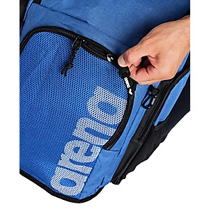 Arena Team 45 Backpack Swimming Athlete Sports Gym Rucksack Large Training Gear Equipment Swim Bag for Men and Women, 45 Liters, Royal Melange
