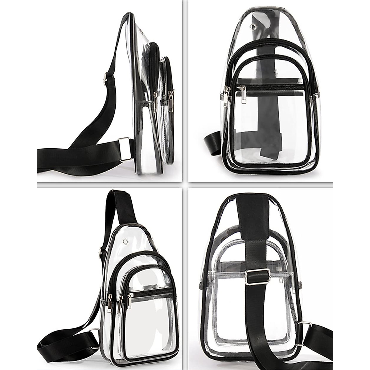 Sling Bag for Women Fanny Pack Crossbody Bags for Women Chest Bags Cross Body Purse PU Shoulder Backpack