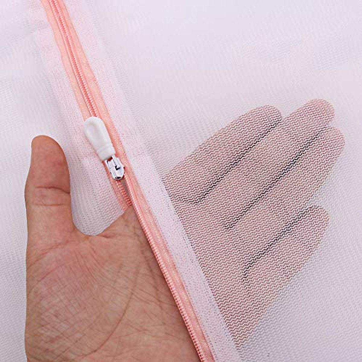 Tenn Well Mesh Laundry Bags, 2 Pack 43.3 x 35.4 inch Extra Large Laundry Bags Mesh Wash Bags with Zipper for Delicates, Coats, Blankets, Toys, Bedding, Curtains