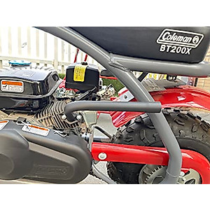 Upgrade Exhaust Pipe With Female Threaded For Predator 212cc 196cc Go Kart& Mini Bike, For Coleman Powersports CT200U,CT200U-EX,BT200X Black