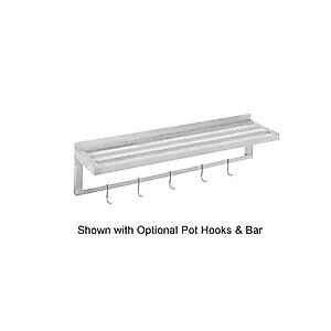 Channel TWS1848 Shelving, Wall Shelving, Tubular - All-Welded, 48"W x 18"D, Aluminum Construction