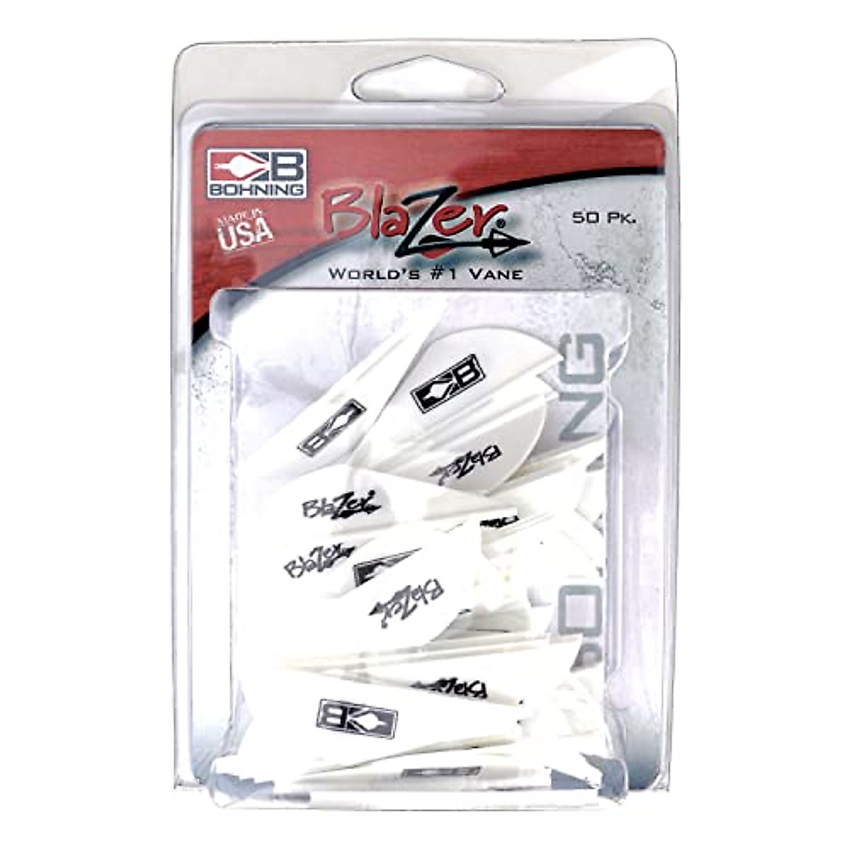 BOHNING Blazer Vane, 50 Pack, white