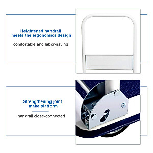 TimmyHouse Push Cart Dolly Platform Hand Truck Warehouse Mover Heavy Duty Folding Warehouse